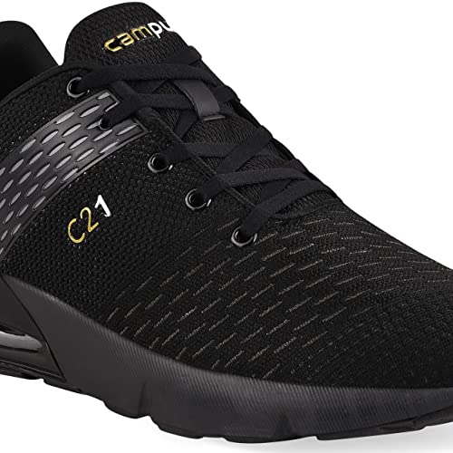 Buy Campus Men's BALENO-II BLK/Golden Running Shoes 11-UK/India at ...