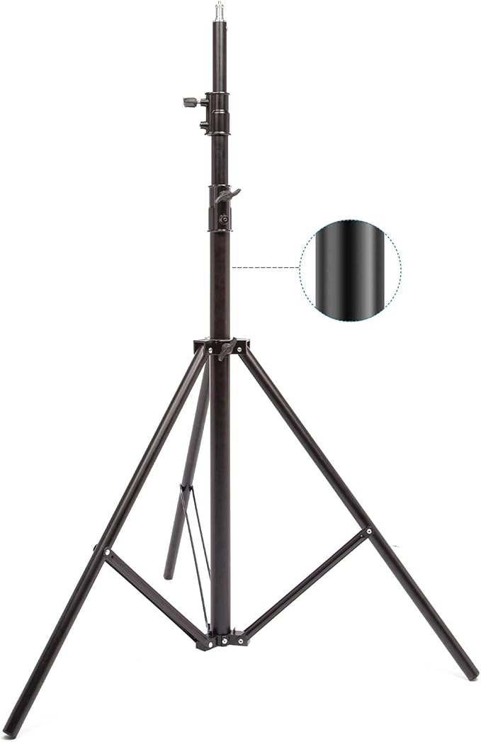 10ft/3M Heavy Duty Light Stand, Adjustable Metal Tripod Stand ...