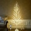 Amazon.com: Hairui Lighted Twig White Alpine Tree with Fairy Lights 6FT ...