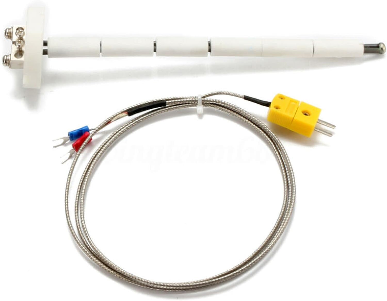 for JHEUAYK 3.3 FT K-Type Thermocouple Block Ceramic Kiln Probe 2372/ ...
