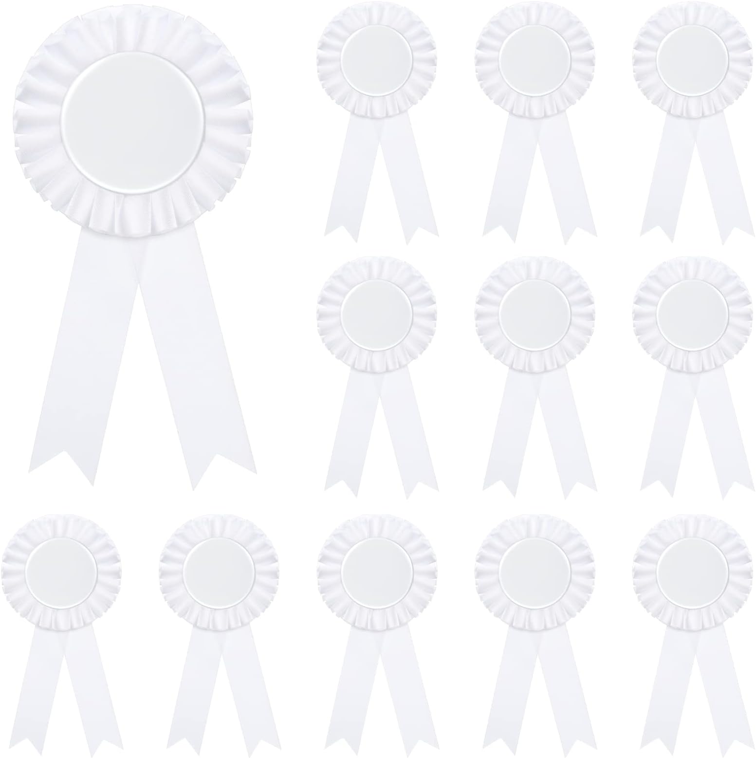 Amazon.com : 6 Pieces Blank Award Ribbon, 1st Place Rosette Ribbon ...