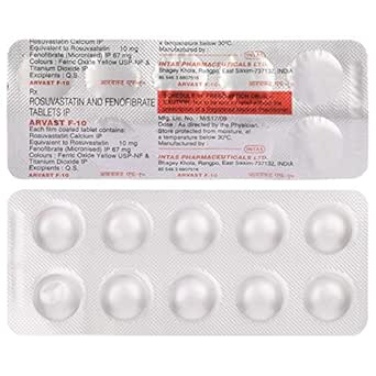 Arvast F 10 - Strip of 10 Tablets : Amazon.in: Health & Personal Care