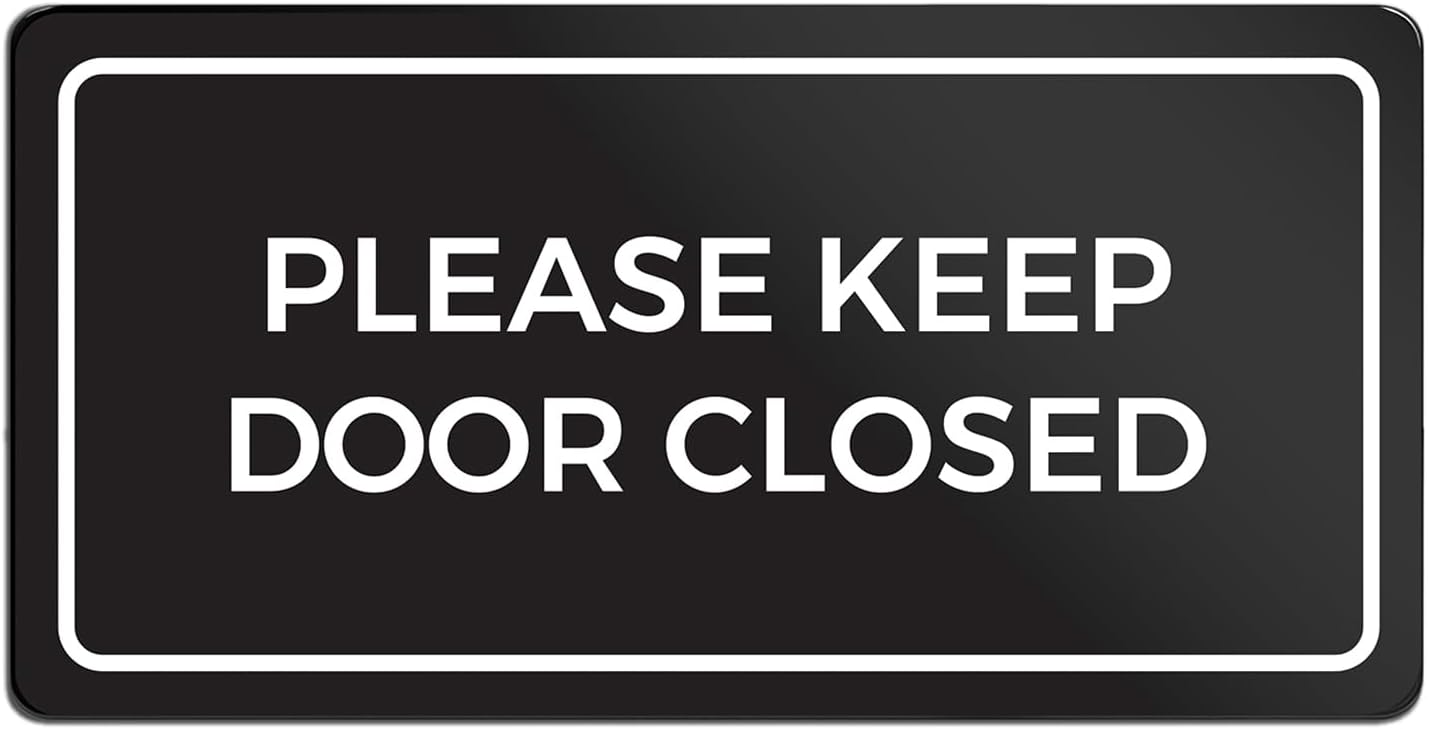 Amazon.com : 2PCS Please Keep Door Closed Sign for House, Self-Adhesive ...