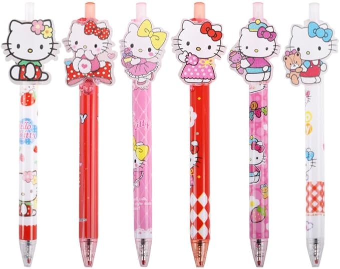 Amazon.com: Livin' Legend 6 Pcs Cat Pens Stationery Set - Anime Pink ...