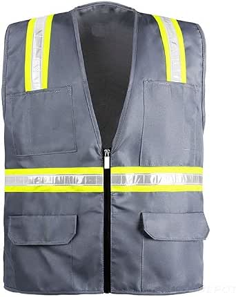 Amazon.com: Safety Depot 8038A-GRAY GRAY SAFETY VEST (MEDIUM) : Tools ...