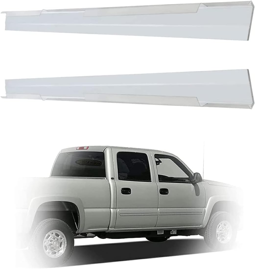 Amazon.com: ECOTRIC Steel Rocker Panels Compatible with 1999-2007 Chevy ...