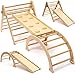 Amazon.com: 5 in 1 Pikler Triangle Set, Montessori Climbing Set ...