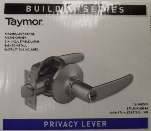 Taymor 36-3603SSS Privacy Lever Door Handle Satin Stainless Steel, Door ...