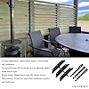 Explranltec Louver Bracket Kit, Deck Sunblind System, Shutters Hardware ...