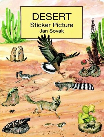 Desert Sticker Picture: With 33 Reusable Peel-and-Apply Stickers (Dover ...