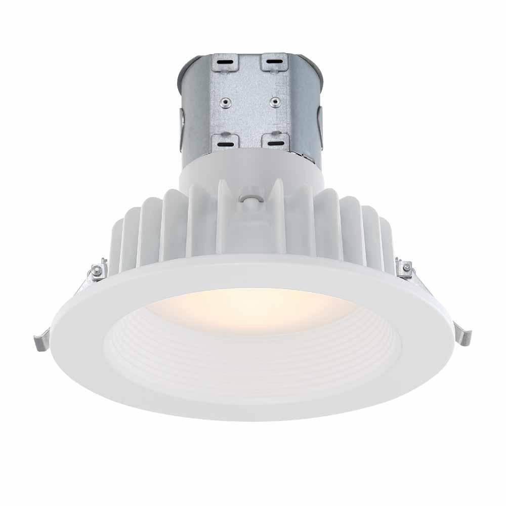 Commercial Electric Easy Up 6" Soft White LED Recessed Baffle Kit ...