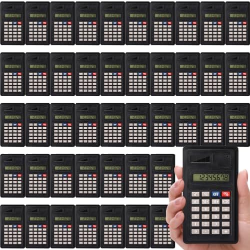 Amazon.com : Bulexy 24 Pack Basic Calculators for Students, Pocket ...