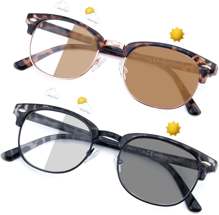 Amazon.com: SOPHILY Photochromic Reading Glasses for Women Men, Womens ...
