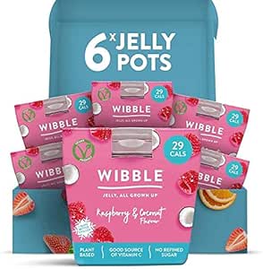 Wibble Vegan Jelly Pots, With Pressed Strawberry Juice, Plant Based ...