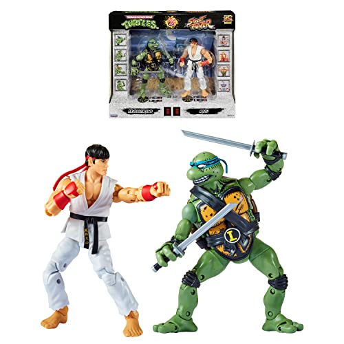 BANDAI 2 Pack | Teenage Mutant Ninja Turtles Leonardo Vs Street Fighter ...