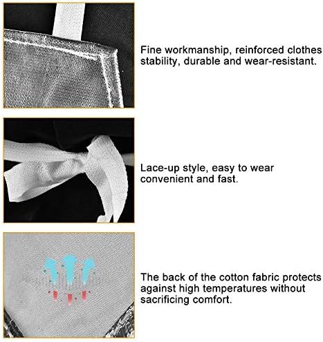 Amazon.com: Tangxi Heat Proof Apron for Cooking BBQ,Lace Up Heat ...
