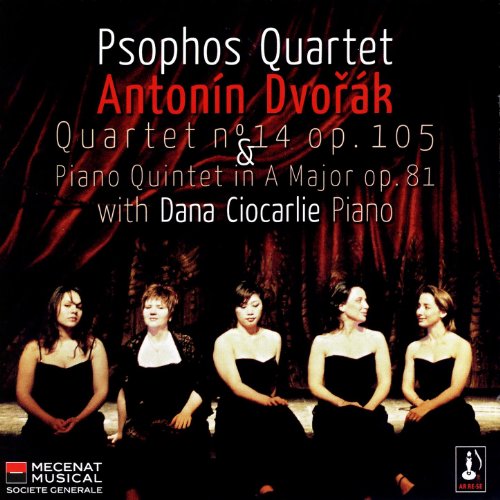 Amazon MusicでPsophos Quartet & Dana CiocarlieのAntonín Dvorák: String Quartet No. 14 & Piano ...