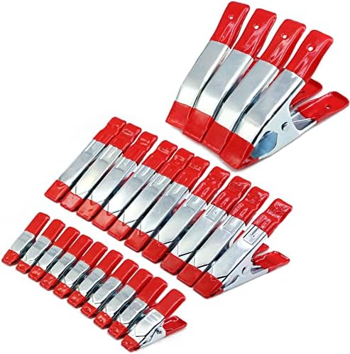 Spring Clamps, 24 Pcs Spring Clips, Wood Clamps with Good Gripping and ...
