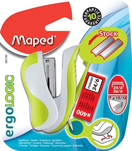 Maped Ergologic Mini cucitrice per graffette 24/6 o 26/6, riserva di ...