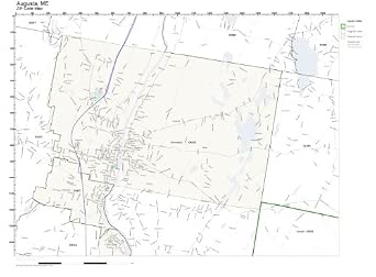 ZIP Code Wall Map of Augusta, ME ZIP Code Map Laminated: Amazon.com ...