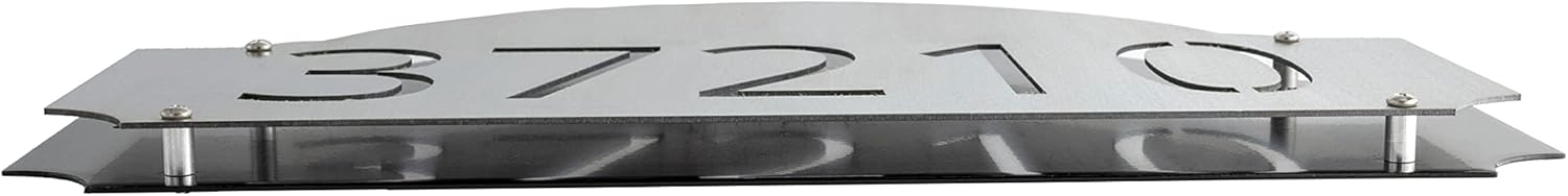 Fitzgerald Floating Mount One Line Wall Mount-Address sign-Custom house ...