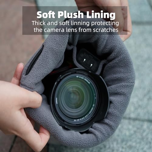 해외직구전문 쇼핑365 Grey Soft Camera Bag Compatible With DSLR Insert Handbag ...