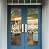 Golden Christmas Tree Window Stickers Electrostatics Adsorption Glue ...