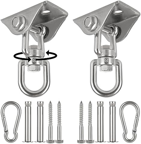MIVIDE 2 pack Heavy Duty Swing Hangers, Hammock Hook for Wall, Wood ...