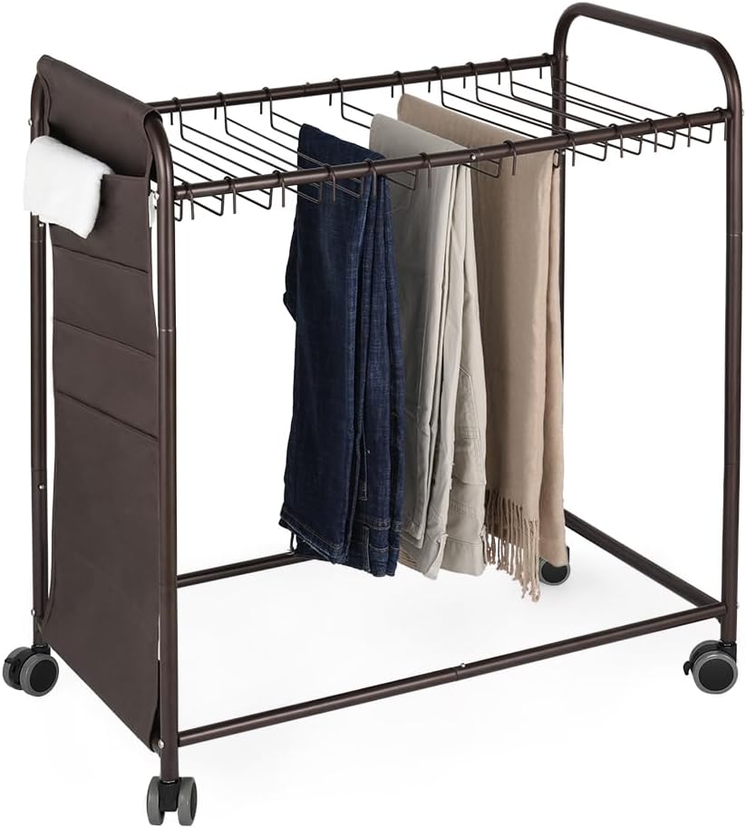 Amazon.com: Pants Hangers Space Saving Pant Organizer for Closet ...