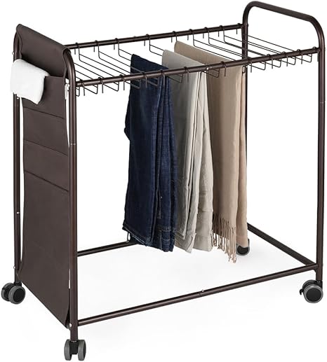 Amazon.com: Pants Hangers Space Saving Pant Organizer for Closet ...
