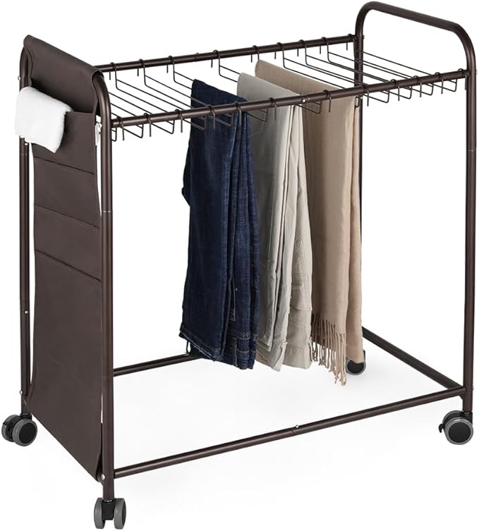 Amazon.com: Pants Hangers Space Saving Pant Organizer for Closet ...