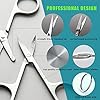 Facial Hair Small Grooming Scissors for Men Women - Eyebrow Trimming ...