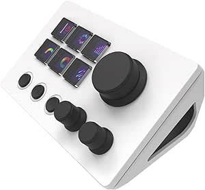 Stream Dock Controller, 6 Customizable LCD Keys, Visual Keyboard with 6 ...