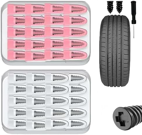 Amazon.com: Tire Repair Rubber Nails Kit, 2026 New Screw in Tire Repair ...