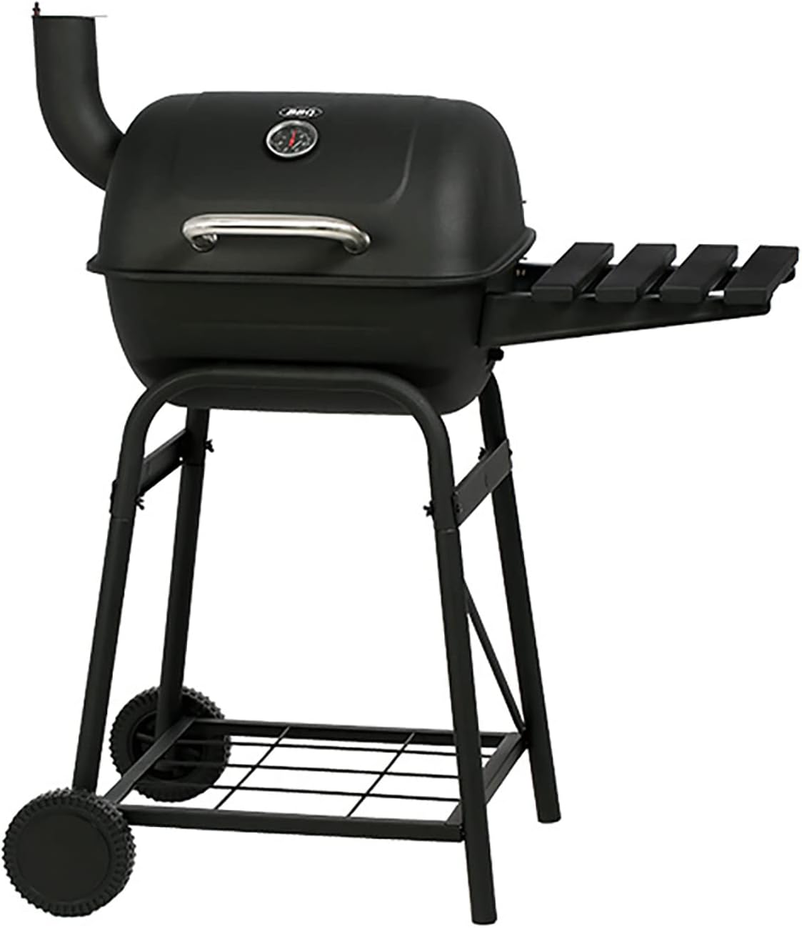 Amazon.com: Square Charcoal Grill BBQ Grill with Side Shelf for Outdoor ...