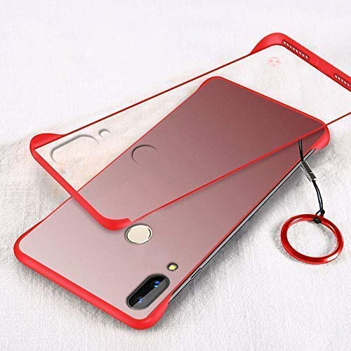 Red Qube Redmi Mi A3 Case Frame-Less Design Matte Hard Plastic Back ...