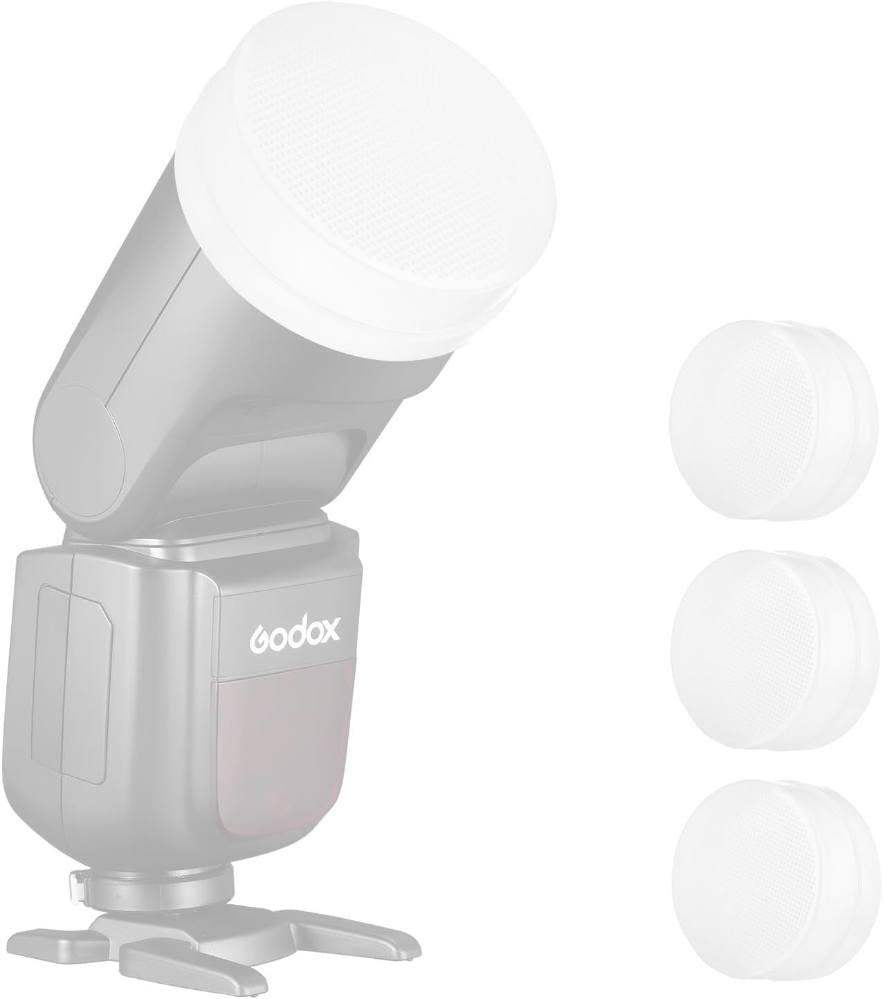 Amazon.com : Supon V1 Diffuser Dome Kit for Godox V1 Round Head Flash ...