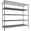 Amazon.com: REIBII 45.8''W Wire Shelving Unit, 5 Tier Adjustable Metal ...
