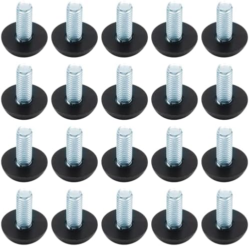 Amazon.com: 40 Pack Threaded Adjustable Furniture Leg Levelers Screw On ...