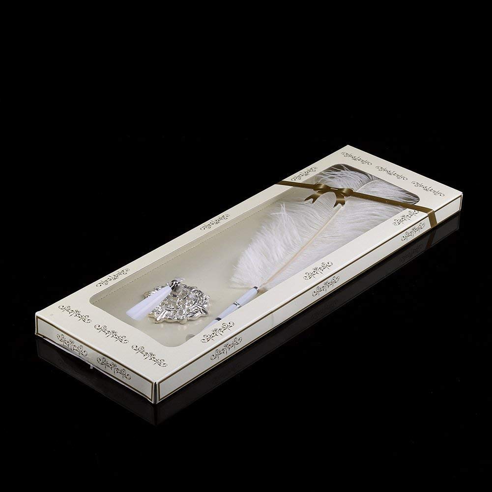 Ostrich Feather Pen Wedding