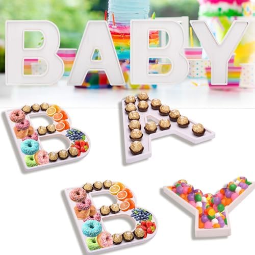Amazon.com: VGOODALL Baby Charcuterie Board Letters, 4 Pcs 10" Baby ...