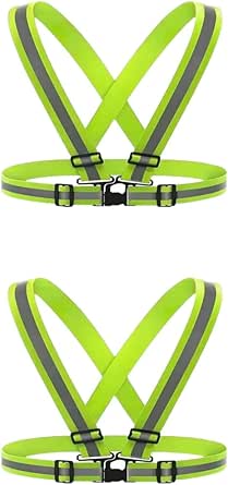 Amazon.com: Adjustable Bright Neon Color High Visibility Reflective ...