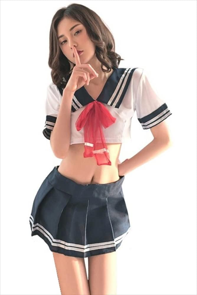 Amazon.co.jp: play-zone 学生服 コスプレ セクシー コスチューム セーラー服 コスプレ 制服 コスチューム jk 制服 jc コスプレ 衣装 スカート コスプレ 衣装 ...