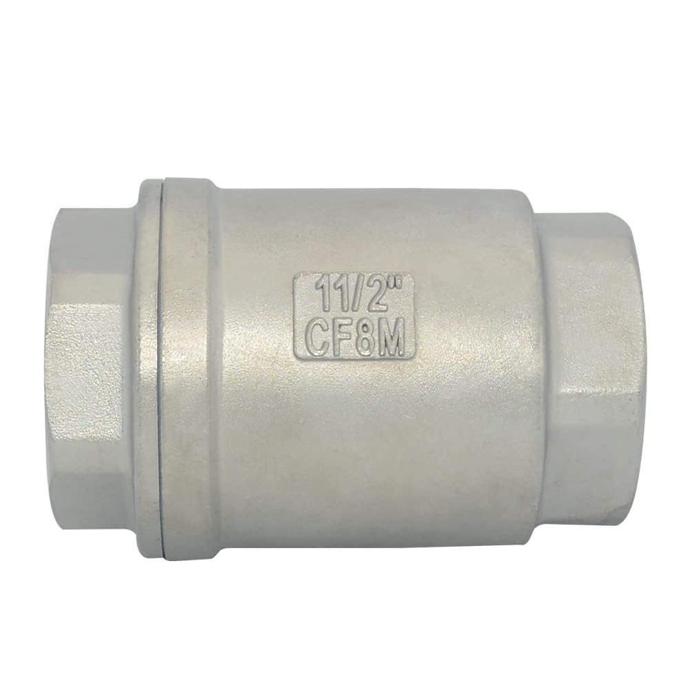 Snapklik.com : Megairon 1.5inch NPT Female WOG1000 Check Valve,Spring ...