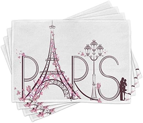 Amazon.com: CounterArt Vintage Paris Hardboard Placemat, Set of 2 ...