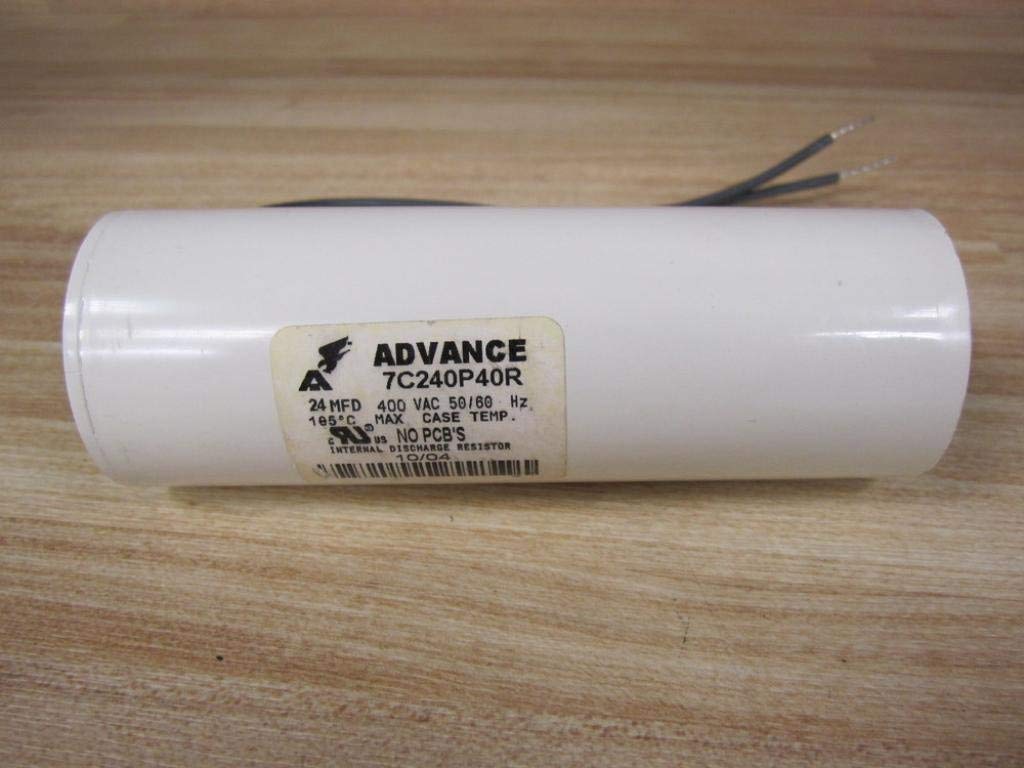 Amazon.com: Advance 7C240P40R Capacitor 24 MFD 400VAC, 50/60hz ...