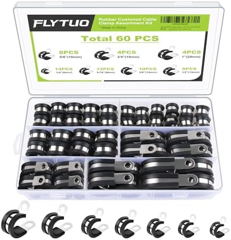 Glarks 26Pcs 1'' 3/4'' 5/8'' 1/2'' 3/8'' 5/16'' 1/4'' 304 Stainless ...