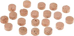 Amazon.co.jp: About 20pcs Trumpet Waterkey Cork Cork Pads Diameter 9mm ...