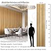 Plantex PVC Panel for Wall 10 Feet/3D Wall Panel Louvers Panels for ...