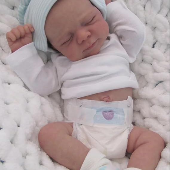 Amazon.com: RXDOLL Sleeping Reborn Baby Dolls Silicone Full Body 18 ...